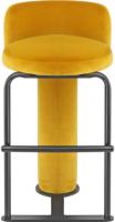 China Artistic Creative Bar Stools Velvet Barstool Counter Height Bar Chair Modern Design for sale