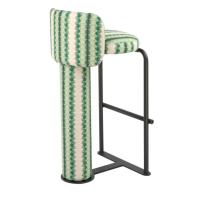 China Artistic Creative Bar Stools Velvet Barstool Counter Height Bar Chair Modern Design for sale