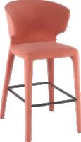 China Foshan Factory Direct Bar Stool Custom Upholstered Counter Chair Minimalist Design for sale