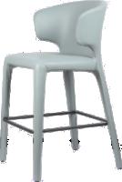 China Foshan Factory Direct Bar Stool Custom Upholstered Counter Chair Minimalist Design for sale