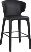 China Foshan Factory Direct Bar Stool Custom Upholstered Counter Chair Minimalist Design for sale