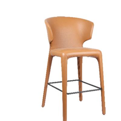 China Foshan Factory Direct Bar Stool Custom Upholstered Counter Chair Minimalist Design for sale