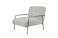 China Modern Minimalist Accent Chair Upholstered Leisure Chair Metal Frame Living Room for sale
