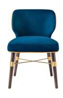 China Luxury Velvet Accent Chair Modern Upholstered Dining Chair Italian Style for sale
