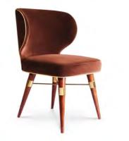 China Luxury Velvet Accent Chair Modern Upholstered Dining Chair Italian Style for sale