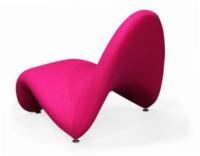 China Modern Arc Chair Curved Lazy Chair Stain Resistant Easy Clean Furniture for sale