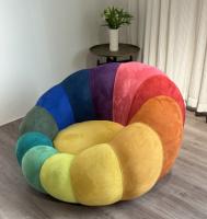 China Rainbow Colored Pumpkin Shaped Compression Sofa Apartment Furniture for sale