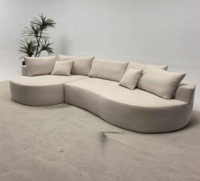 China Curved Apartment Sofa Modern Minimalist Compression Furniture Design for sale