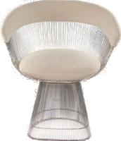 China Warren Platner Style Wire Mesh Dining Chair Armchair Modern Design for sale