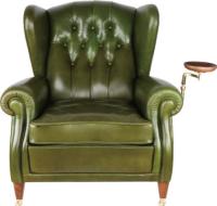 China Vintage Chesterfield Wingback Armchair Cigar Lounge Chair Lazy Chair for sale