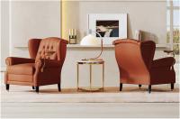 China Vintage Chesterfield Wingback Armchair Cigar Lounge Chair Lazy Chair for sale