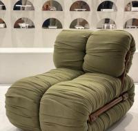 China Vintage Wrinkled Single Lounge Chair Designer Modular Lazy Sofa Furniture for sale