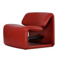 China Italian Minimalist Curved Lounge Chair Designer Single Lazy Sofa with Ottoman for sale