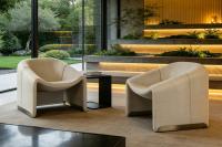 China Designer Sculptural Single Sofa Modern Minimalist Lounge Chair for Living Room for sale