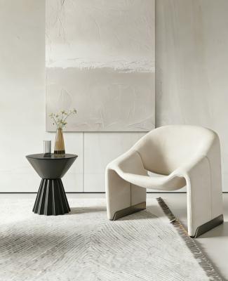 China Designer Sculptural Single Sofa Modern Minimalist Lounge Chair for Living Room for sale