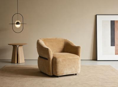 China Modern Minimalist Velvet Single Sofa Chair for Living Room Comfort for sale