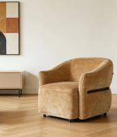 China Modern Minimalist Velvet Single Sofa Chair for Living Room Comfort for sale