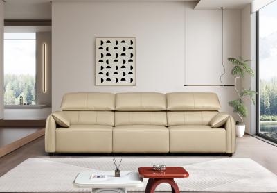 China Cream Style Multifunctional Sofa Modern Apartment Furniture With Electric Reclining for sale
