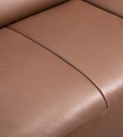 China Retro Adjustable Large Unit Functional Sofa Modern Design Brown Leather for sale