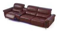 China Light Luxury Wine Red Home Theater Electric Sofa Modern Functional Design for sale