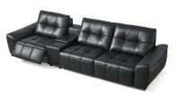 China Modern Home Theater Style Black Electric Sofa For Villa Living Room for sale