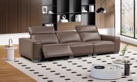 China Modern Mocha Brown Adjustable Head Electric Living Room Sofa for sale