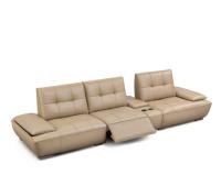 China Modern Modular Electric Recliner Leather Sofa Villa Living Room Furniture for sale