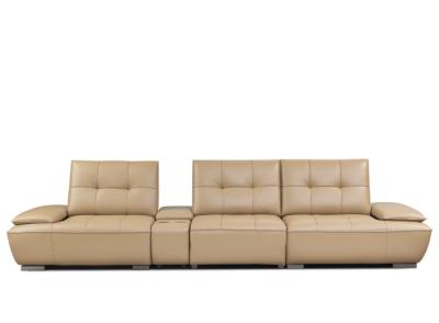 China Modern Modular Electric Recliner Leather Sofa Villa Living Room Furniture for sale