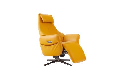 China Modern Sculptural Swivel Accent Chair with Recline Function for Contemporary Spaces for sale