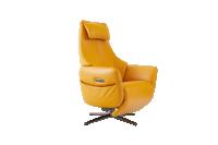 China Modern Sculptural Swivel Accent Chair with Recline Function for Contemporary Spaces for sale