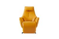 China Modern Sculptural Swivel Accent Chair with Recline Function for Contemporary Spaces for sale