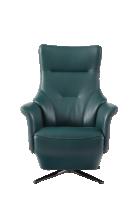 China Unique Curved Swivel Chair Modern Functional Furniture with Walnut Wood Panel for sale