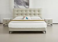 China Modern Light Luxury Zipper Master Bedroom Double Bed - Faux Leather Headboard Platform for sale