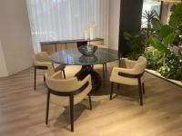 China Italian Style Luxury Dining Chairs Hotel Furniture Villa Dining Seating for sale