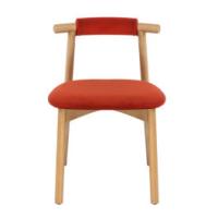 China Nordic Solid Wood Upholstered Dining Chair Modern Design Comfortable Seating for sale