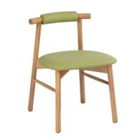China Nordic Solid Wood Upholstered Dining Chair Modern Design Comfortable Seating for sale