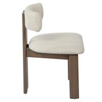China Modern Upholstered Dining Chair Solid Wood Frame Mid-Century Design for sale