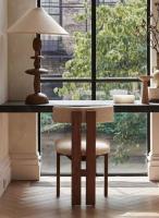 China Modern Upholstered Dining Chair Solid Wood Frame Mid-Century Design for sale