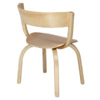 China Modern Bentwood Dining Chair Solid Ash Wood Curved Back Design for sale