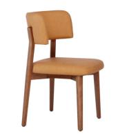 China Mid-Century Modern Solid Wood Dining Chair Scandinavian Minimalist Design for sale