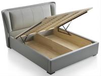 China Italian Minimalist Hydraulic Storage Soft Pack Bed With Spacious Hidden Compartment for sale