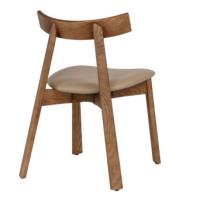 China Nordic Walnut Dining Chair Home Office Ergonomic Upholstered Kitchen Modern Dining Chair for sale