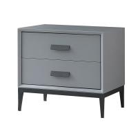 China Modern Minimalist Double Drawer Bedside Table Hotel Furniture Nightstand for sale