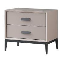 China Modern Minimalist Double Drawer Bedside Table Hotel Furniture Nightstand for sale