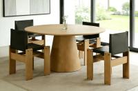 China Mid-Century Modern Solid Ash Wood Dining Chair with Wabi Sabi Saddle Leather Accent for sale