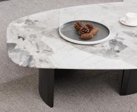 China Modern Minimalist Natural Stone Living Room Shaped Coffee Table for sale