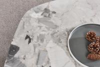 China Modern Minimalist Natural Stone Living Room Shaped Coffee Table for sale