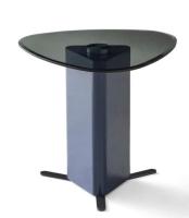 China Modern Living Room Light Luxury Water Ripple Glass Coffee Table for sale