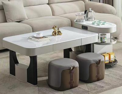 China Modern Light Luxury Mobile Tea Table Combination Multi functional Coffee Table for sale