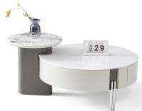 China Modern Light Luxury High Low Combination Storage Coffee Table Microcrystalline Stone for sale